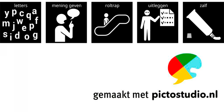 Pictogram mening geven en pictogram uitleg: nieuwe Visitaal ...