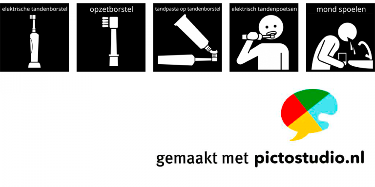 Nieuwe pictogrammen mondzorg en tanden poetsen