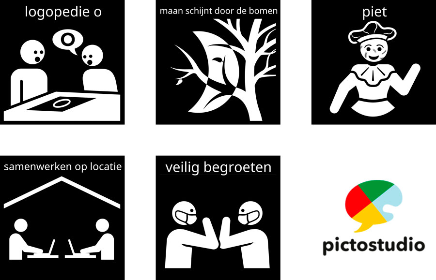 Nieuwe pictogrammen voor Sinterklaas, werk en logopedie