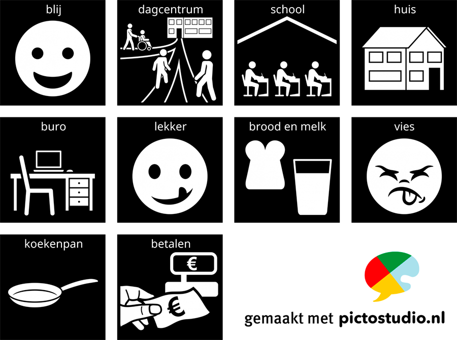 Nieuwe en vernieuwde pictogrammen voor ondersteunde communicatie