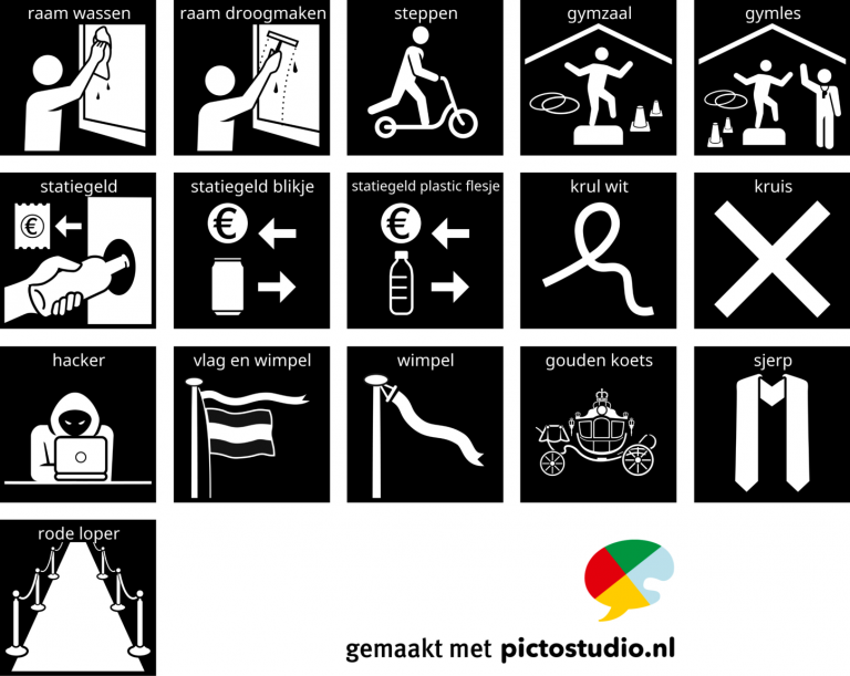 Nieuwe pictogrammen statiegeld, steppen en ramen wassen